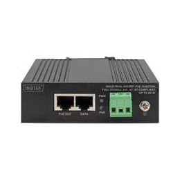 Digitus Gigabit EthernetPoE Injektor, Industriell, PoE-Injektor schwarz