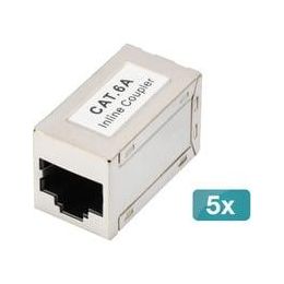 Digitus CAT 6A Modulare Kupplung, geschirmt, 5 St&uuml;ck, Keystone-Modul