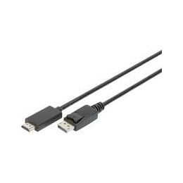 Digitus Adapterkabel DisplayPort > HDMI 4K schwarz, 3 Meter
