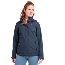 Schöffel Outdoorjacke SCHÖFFEL "Jacket Gmund L", Damen, Gr. 38, blau, Obermaterial: 100% Polyester. Futter: 100% Polyester, normal, Jacken, Winddicht, wasserabweisend, atmungsaktiv Übergangsjacke