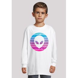 T-Shirt F4NT4STIC "Alien Kopf", Jungen, Gr. 122/128, wei&szlig;, Obermaterial: 100% Baumwolle, Rundhals, ohne B&uuml;ndchen, Shirts T-Shirt, Premium Qualit&auml;t