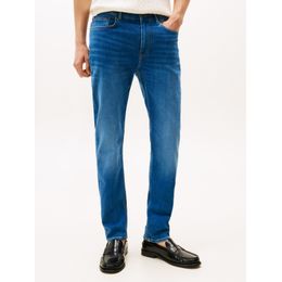 Slim-fit-Jeans Tommy Hilfiger "BLEECKER Slim Fit", Damen, Gr. 32, L&auml;nge 34, camino indigo, Denim/Jeans, Obermaterial: 79% Baumwolle, 15% Lyocell, 4% Elastomultiester, 2% Elasthan, slim fit, Jeans Slim-fit-Jeans