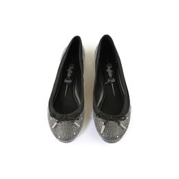 Buffalo Damen Trainingsschuh "Buffalo Glam -Vegan Satin", Gr. 41schwarz, silber, Kunstfaser, unifarben, Schuhe