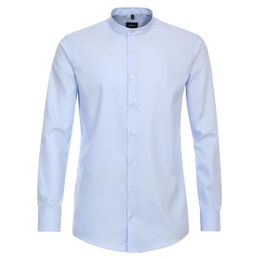 Businesshemd Venti "Venti Businesshemd uni", Herren, Gr. 45, Normalgr&ouml;&szlig;en, blau (hellblau), 100% Baumwolle, unifarben, schmal, Hemden