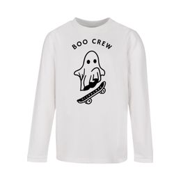 T-Shirt F4NT4STIC "Boo Crew Halloween", Jungen, Gr. 122/128, wei&szlig;, Obermaterial: 100% Baumwolle, Rundhals, ohne B&uuml;ndchen, Shirts T-Shirt, Print