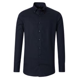 Businesshemd Venti "Venti Businesshemd uni", Herren, Gr. 41, Normalgr&ouml;&szlig;en, blau (dunkelblau), 100% Baumwolle, unifarben, schmal, Hemden