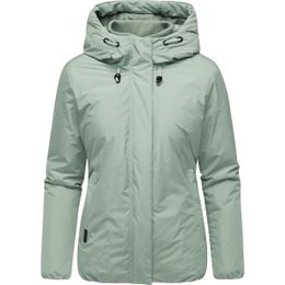 Winterjacke Ragwear "Sunniva Warm", Damen, Gr. M (38), graugrün, Obermaterial: 100% Polyester; Innenfutter: 100% Polyester; Wattierung: 100% Polyester, Basic, figurumspielend hüftbedeckend, hoch geschlossener Ausschnitt, eng elastischer Bund, Jacken Winterjacke, Wasserdichte und atmungsaktive Damen Jacke für den Winter