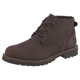 Schn&uuml;rboots Timberland "Larchmont II WP Chukka", Herren, Gr. 41, braun (dunkelbraun), Leder, Schuhe Schn&uuml;rboots, Winterstiefel, Schn&uuml;rstiefel, Winterschuhe, wasserdicht