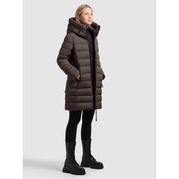 Khujo Damen Steppmantel "NEKAR2"graphite grau, Gr. XL, unifarben, 100% Polyester, M&auml;ntel