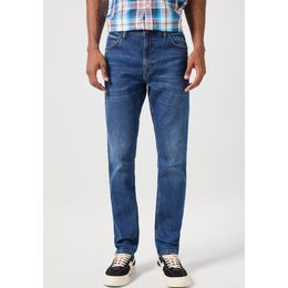 5-Pocket-Jeans Wrangler "River FREE TO STRETCH", Damen, Gr. 33, L&auml;nge 34, blau (dean), Denim/Jeans, Obermaterial: 96% Baumwolle, 3% Polyester, 1% Elasthan, regular fit, Jeans 5-Pocket-Jeans, Regular fit