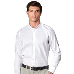 Businesshemd Venti "Venti Businesshemd uni", Herren, Gr. 46, Normalgr&ouml;&szlig;en, wei&szlig; (schneewei&szlig;), 100% Baumwolle, unifarben, schmal, Hemden