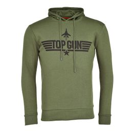 Kapuzenpullover Top Gun "PP201018", Herren, Gr. 56XXL, gr&uuml;n (olive), Obermaterial: 60% Baumwolle, 40% Polyester, Pullover Sweatshirt Hoodie