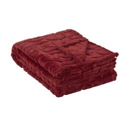 Wohndecke Retro rot Synthetik Maße (cm): B: 150 Accessoires > Decken > Wohndecken » Sofa DE