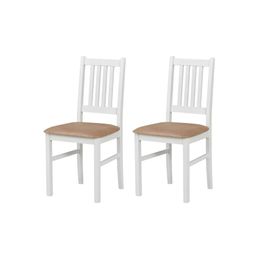 M&ouml;bel Kraft Esszimmerstuhl 2er-Set wei&szlig; Ma&szlig;e (cm): B: 43 H: 90 &raquo; M&ouml;bel Kraft