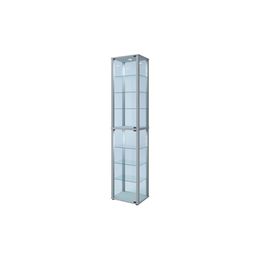 M&ouml;bel Kraft Vitrine silber Ma&szlig;e (cm): B: 50 H: 227 T: 30.0 &raquo; M&ouml;bel Kraft