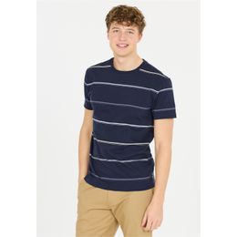 Funktionsshirt CRUZ "austin", Herren, Gr. L, blau, 100% Baumwolle, gestreift, normal, Rundhals, Shirts Funktionsshirt, im coolen Streifendesign