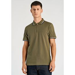 Poloshirt LINDBERGH "LINDBERGH Poloshirt", Herren, Gr. M, army 424, Obermaterial: 100% Baumwolle, lässig geschnitten, Shirts