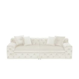 Möbel Kraft Big Sofa Beja weiß Maße (cm): B: 270 H: 74 T: 134.0 » Möbel Kraft