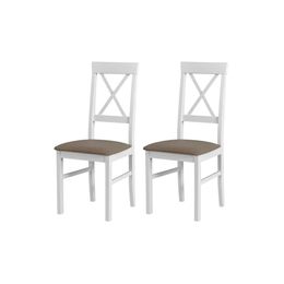 M&ouml;bel Kraft Esszimmerstuhl 2er-Set wei&szlig; Ma&szlig;e (cm): B: 43 H: 94 &raquo; M&ouml;bel Kraft