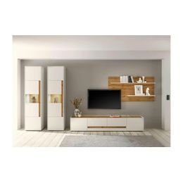 M&ouml;bel Kraft Wohnwand wei&szlig; Ma&szlig;e (cm): B: 400 H: 197 T: 45.0 &raquo; M&ouml;bel Kraft