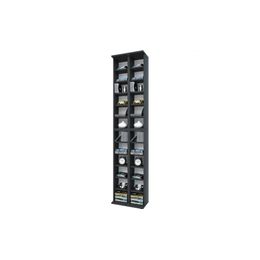 M&ouml;bel Kraft Standregal schwarz Ma&szlig;e (cm): B: 42 H: 180 T: 20.0 &raquo; M&ouml;bel Kraft