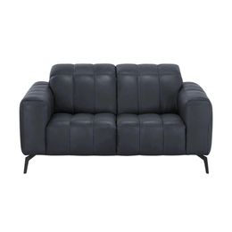 Natuzzi Editions Ledersofa mit Kopfteilverstellung Portento blau Ma&szlig;e (cm): B: 162 H: 78 T: 109.0 &raquo; M&ouml;bel Kraft