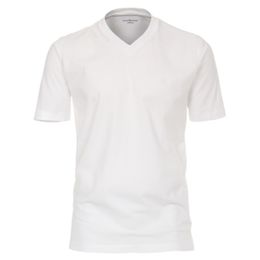 T-Shirt Casamoda "Casamoda T-Shirt Doppelpack uni", Herren, Gr. L, weiß, 100% Baumwolle, Shirts