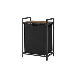 M&ouml;bel Kraft W&auml;schekorb schwarz Stoff,Metall,Holzwerkstoff Ma&szlig;e (cm): B: 50 H: 72 &raquo; M&ouml;bel Kraft