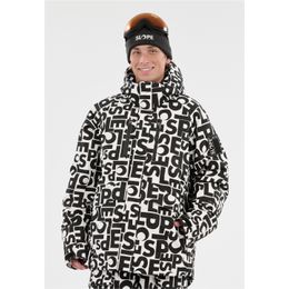SLOPE Herren Skijacke "Kenai"weiß, schwarz, Gr. XXL, mehrfarbig, 100% Polyester, Jacken, Mit coolem Print und wetterfesten Eigenschaften