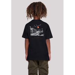 T-Shirt F4NT4STIC "Escape Discover the World Town Train Station", Mädchen, Gr. 110/116, schwarz, Obermaterial: 100% Baumwolle, regular fit, Rundhals, ohne Bündchen, Shirts, Premium Qualität, ESCAPE Collection