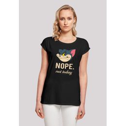 T-Shirt F4NT4STIC "Tom and Jerry TV Serie Nope Not Today", Damen, Gr. M, schwarz, Obermaterial: 100% Baumwolle, regular fit, Rundhals, ohne B&uuml;ndchen, Shirts T-Shirt, Damen,Premium Merch,Regular-Fit,Kurze &Auml;rmel,Bedruckt