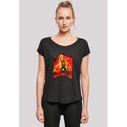 T-Shirt F4NT4STIC "Stranger Things Hell Guitar- DTG Netflix TV Series", Damen, Gr. M, schwarz, Obermaterial: 100% Baumwolle, regular fit, Rundhals, ohne B&uuml;ndchen, Shirts T-Shirt, Premium Qualit&auml;t