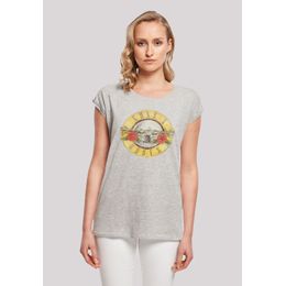 T-Shirt F4NT4STIC "Guns n Roses Band Vintage", Damen, Gr. 4XL, grau (erdgrau), Obermaterial: 100% Baumwolle, regular fit, Rundhals, ohne B&uuml;ndchen, Shirts T-Shirt, Print