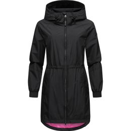 Kurzmantel Ragwear "Bronja II", Damen, Gr. XXXL(46), schwarz, Au&szlig;enmaterial: 100% Polyester; Innenfutter: 100% Polyester, k&ouml;rpernah ca. Mitte Oberschenkel, hoch geschlossener Ausschnitt, &Auml;rmel ohne &Auml;rmelschlitz elastischer Bund, M&auml;ntel Kurzmantel, Wasserdichter &Uuml;bergangsmantel mit Mesh-Innenfutter