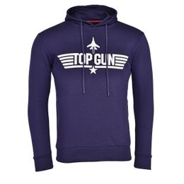 Kapuzenpullover Top Gun "PP201018", Herren, Gr. 52L, blau (navy), Obermaterial: 60% Baumwolle, 40% Polyester, Pullover Sweatshirt Hoodie