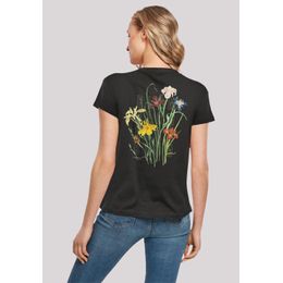 T-Shirt F4NT4STIC "Bl&oacute;m Blumenstrauss", Damen, Gr. M, schwarz, Obermaterial: 100% Baumwolle, oversize, Rundhals, ohne B&uuml;ndchen, Shirts T-Shirt, Print