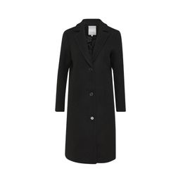 Kurzmantel soyaconcept "Soya Concept Coat SC-ASTA 2..", Damen, Gr. L, 9999 schwarz, Obermaterial: 55% Polyester, 30% Wolle, 6% Polyamid, 5% Polyacryl / Acryl, 4% Viskose, M&auml;ntel Kurzmantel