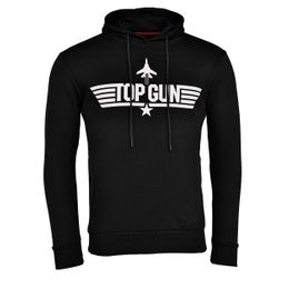 Kapuzenpullover Top Gun "PP201018", Herren, Gr. 50M, schwarz, Obermaterial: 60% Baumwolle, 40% Polyester, Pullover Sweatshirt Hoodie