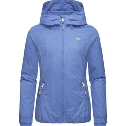 Winterjacke Ragwear "Dizzie Warm", Damen, Gr. S (36), blau, Obermaterial: 100% Polyester, Innenfutter: 100% Polyester, Wattierung: 100% Polyester, Basic, figurumspielend hüftbedeckend, Ärmel ohne Ärmelschlitz Rippbündchen mit Gummizug, Jacken Winterjacke, Wasserdichte Damen Jacke mit Kapuze