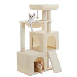Pawz Road &ndash;Kratzbaum 104 cm&ndash;mit H&ouml;hlen beige