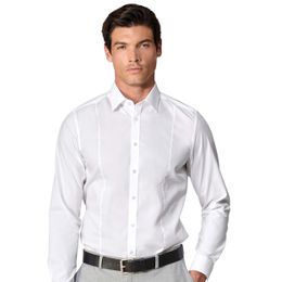 Businesshemd Venti "Venti Businesshemd uni", Herren, Gr. 38, Normalgr&ouml;&szlig;en, wei&szlig;, 100% Baumwolle, unifarben, sehr figurbetont, Hemden