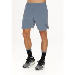 Shorts Virtus "SPIER M activ", Herren, Gr. XL, US-Größen, blau (frostblau), 87% Polyester, 13% Elasthan, unifarben, kurz, Hosen Shorts, mit komfortablem 4-Wege-Funktionsstretch