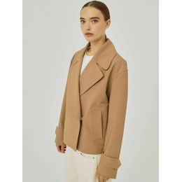 NORR Damen Outdoorjacke "NORR Jacket Eluna", beige, Gr. 41, Obermaterial: 76% Polyester, 19% Viskose, 5% Elasthan, Jacken