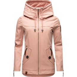 Outdoorjacke Navahoo "Wekoo", Damen, Gr. L (40), rosa (dunkelrosa), Oberstoff: 100% Baumwolle. Futter: 100% Polyester. &Auml;rmelfutter: 100% Polyester, tailliert h&uuml;ftbedeckend, &Auml;rmel ohne &Auml;rmelschlitz normaler Saum mit Rei&szlig;verschluss, Jacken Outdoorjacke, moderner Damen &Uuml;bergangsparka aus Baumwolle mit Kapuze