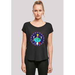T-Shirt F4NT4STIC "NASA Classic Globe Astronauts", Damen, Gr. S, schwarz, Obermaterial: 100% Baumwolle, regular fit, Rundhals, ohne B&uuml;ndchen, Shirts T-Shirt, Print
