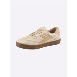 Sneaker Andrea Conti, Damen, Gr. 39, braun (creme, camel), Glattleder, Leder, Rindsleder, Schuhe Sneaker