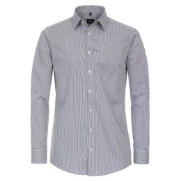 Businesshemd Venti "Venti Businesshemd gestreift", Herren, Gr. 40, Normalgr&ouml;&szlig;en, blau (mittelblau), 100% Baumwolle, gestreift, schmal, Hemden