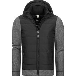 Steppjacke Ragwear "Doryan Mel", Herren, Gr. XXL (56), schwarz, Obermaterial 1: 100% Polyester; Obermaterial 2: 100% Polyester; Innenmaterial: 100% Polyester; Innenfutter: 100% Polyester; Wattierung: 100% Polyester, gerade h&uuml;ftbedeckend, hoch geschlossener Ausschnitt, &Auml;rmel ohne &Auml;rmelschlitz extrabreites B&uuml;ndchen krempelbar, Jacken Steppjacke, Coole Herren Outdoorjacke mit weichen &Auml;rmeln