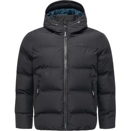 Winterjacke Ragwear "Norgos", Herren, Gr. L (52), schwarz, Obermaterial: 100% Polyester; Innenfutter: 100% Polyester; Wattierung: 100% Polyester, gerade hüftbedeckend, hoch geschlossener Ausschnitt, eng normaler Saum, Jacken, Winter Steppjacke mit Kapuze