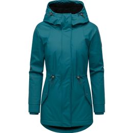 Funktionsjacke Ragwear "Monadis Rainy Warm", Damen, Gr. L (40), seegr&uuml;n, Obermaterial: 100% Polyester; Innenfutter: 100% Polyester; Wattierung: 100% Polyester; Beschichtung: Polyurethan, tailliert h&uuml;ftbedeckend, &Auml;rmel ohne &Auml;rmelschlitz Rippstrickb&uuml;ndchen, Jacken Funktionsjacke, Gef&uuml;tterte Winterjacke mit Kapuze